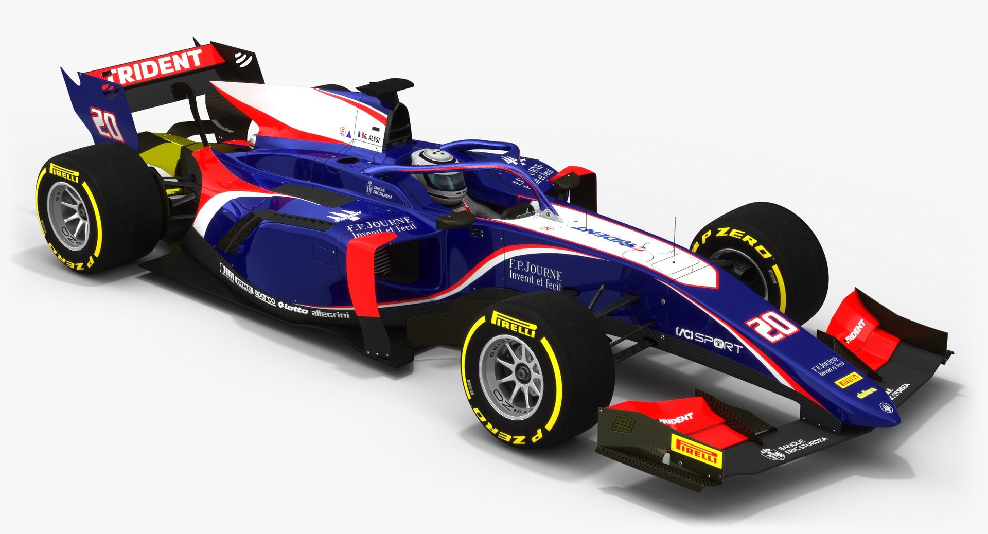 3D Trident 20 F2 Race Car Model - TurboSquid 1418601