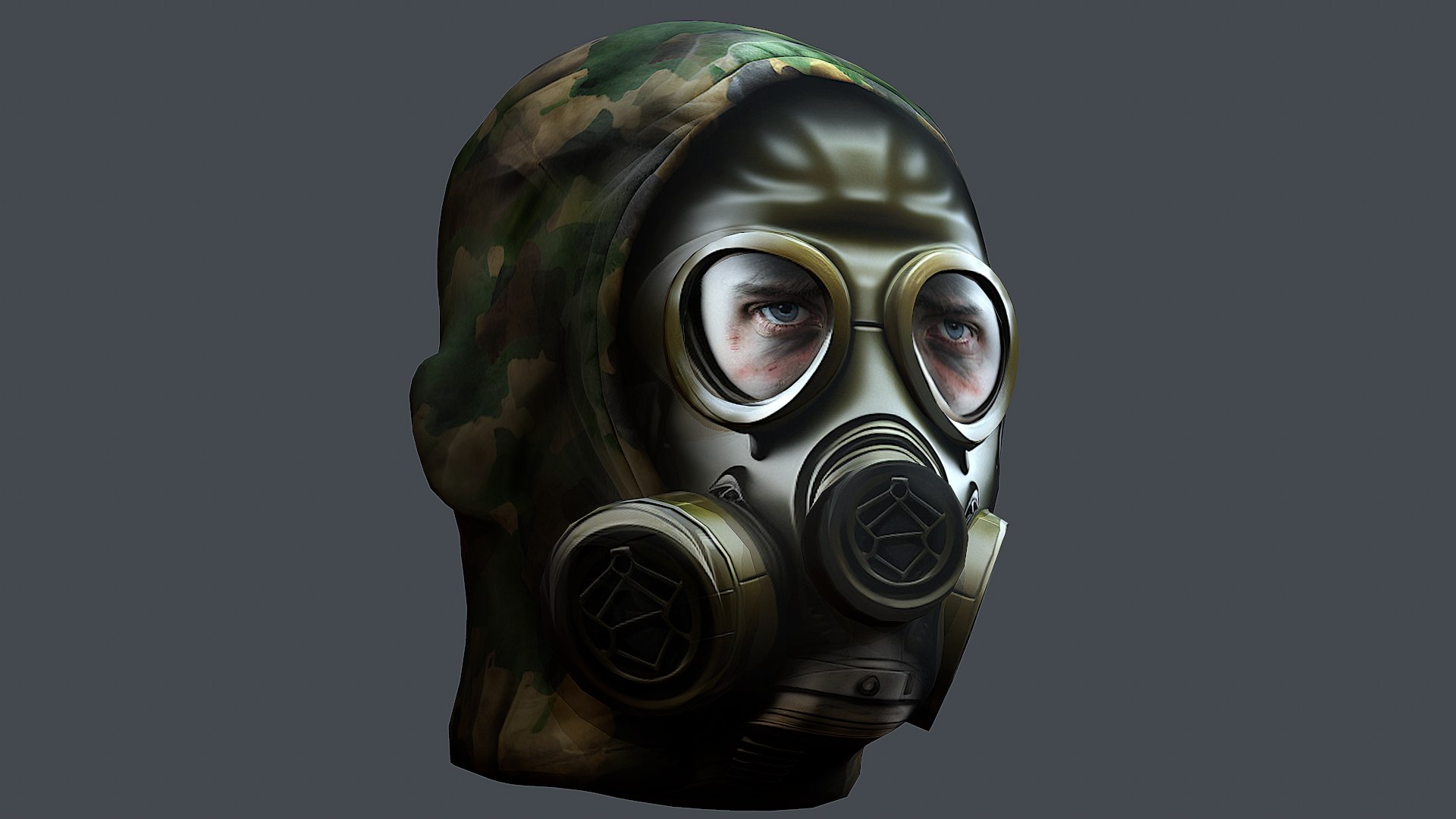 Gas Mask Helmet Scifi Futuristic Protection Safety Model - TurboSquid ...