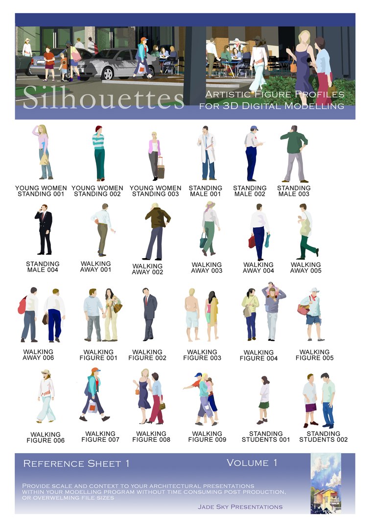 3d Silhouettes - Figure Profiles Model