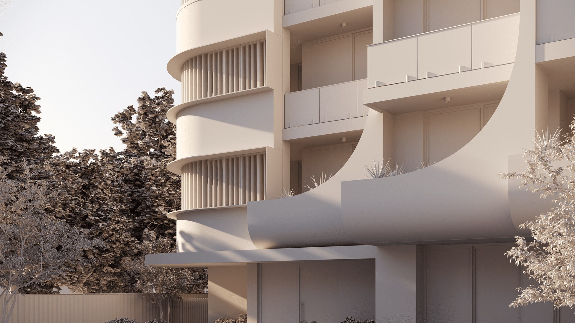 3D Residential Building Exterior Scene 3D model - TurboSquid 2005126