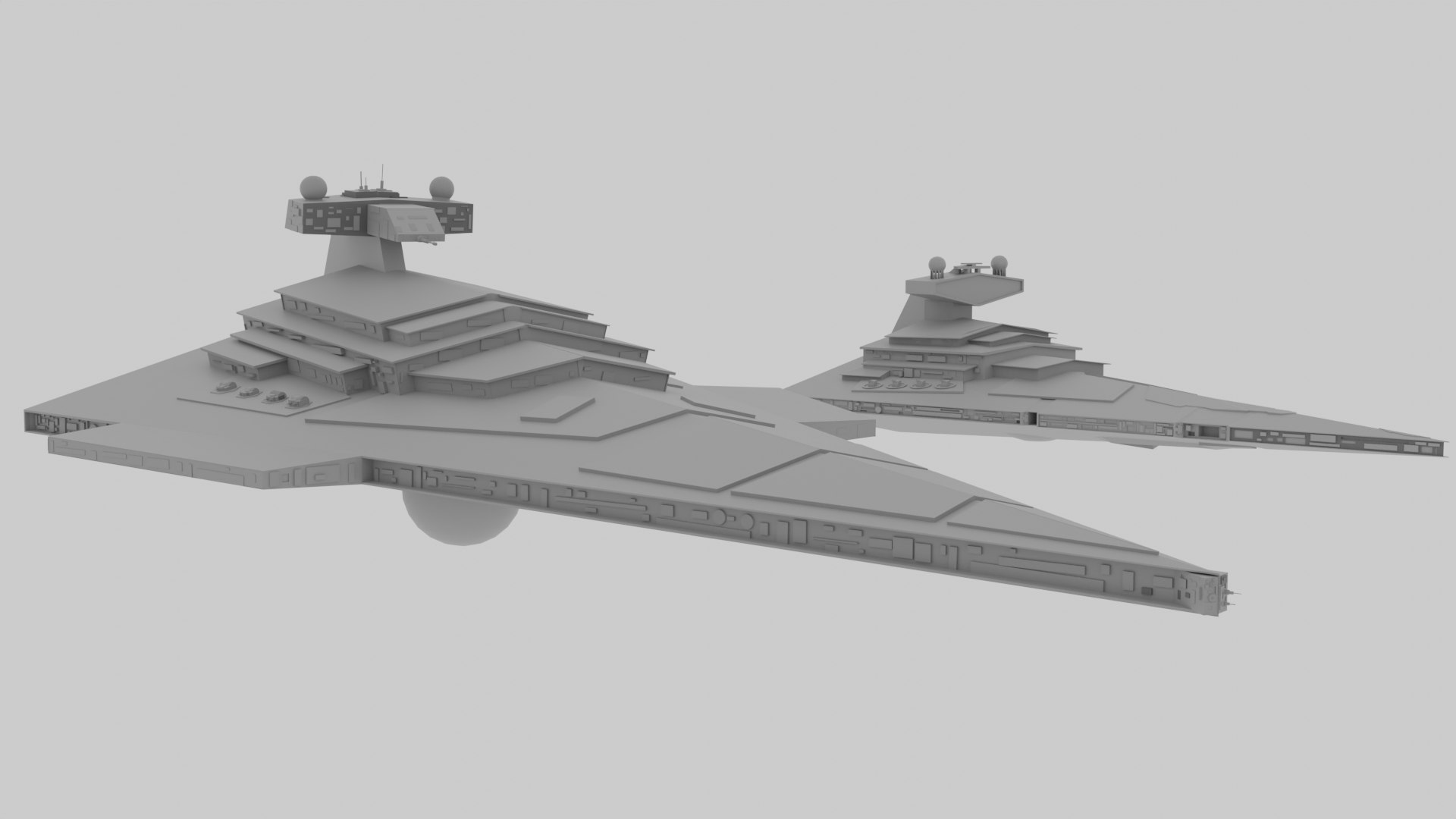 2 Star Destroyers Different Variants Model - TurboSquid 1832833