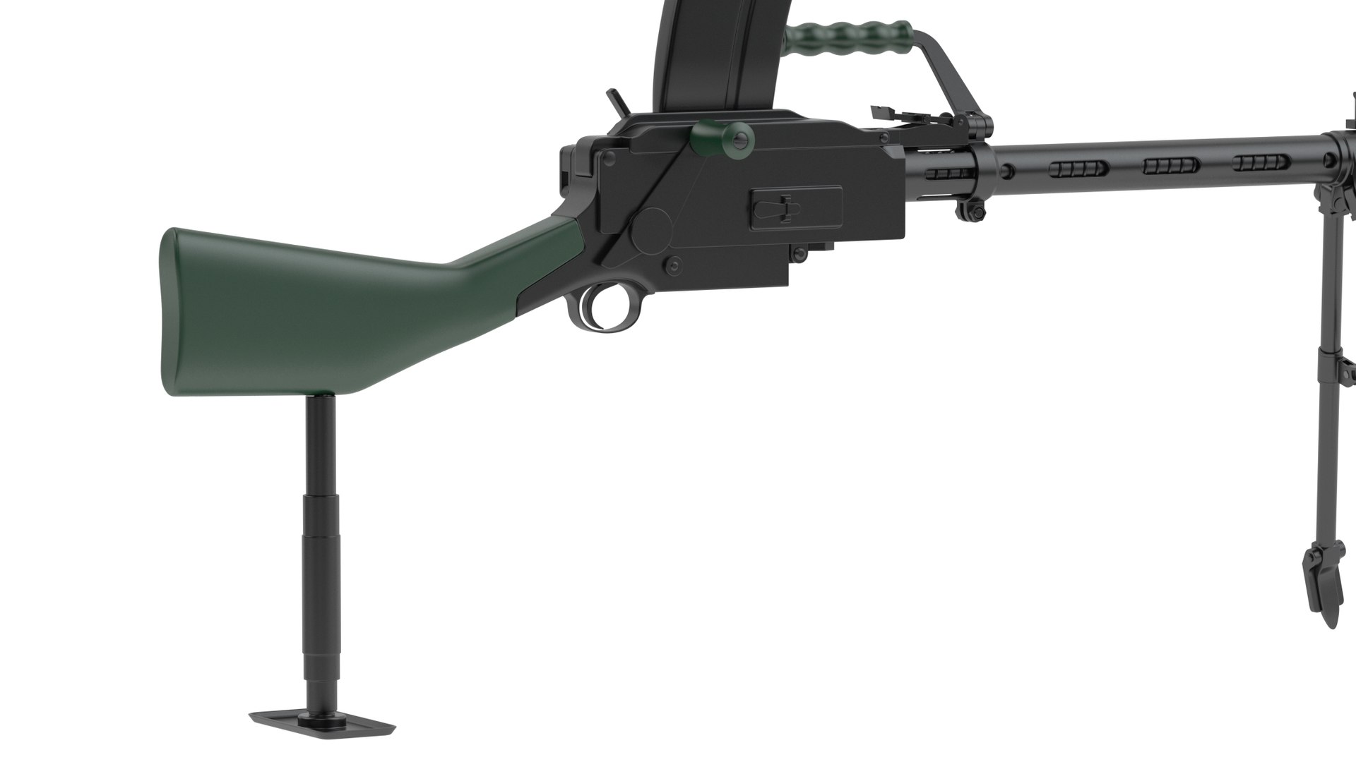 Madsen Machine Gun Model - TurboSquid 1806116