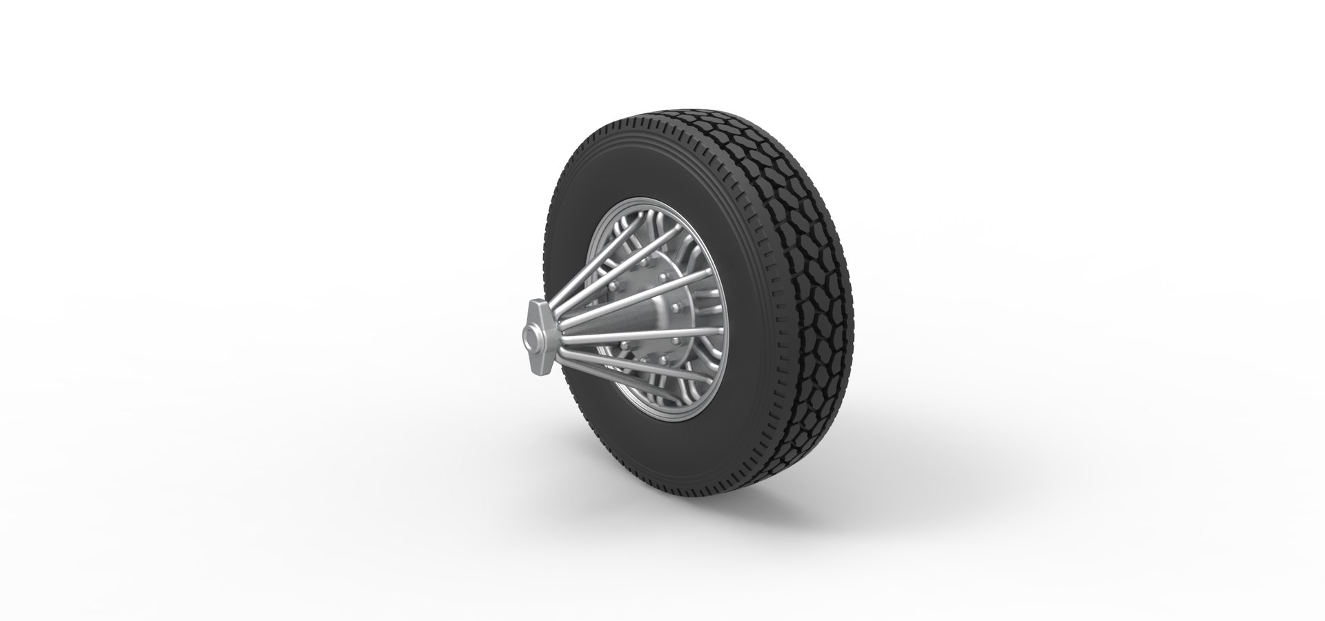 Diecast Front Custom Slab Wheel Of Semi Truck Scale 1 To 25 3D ...