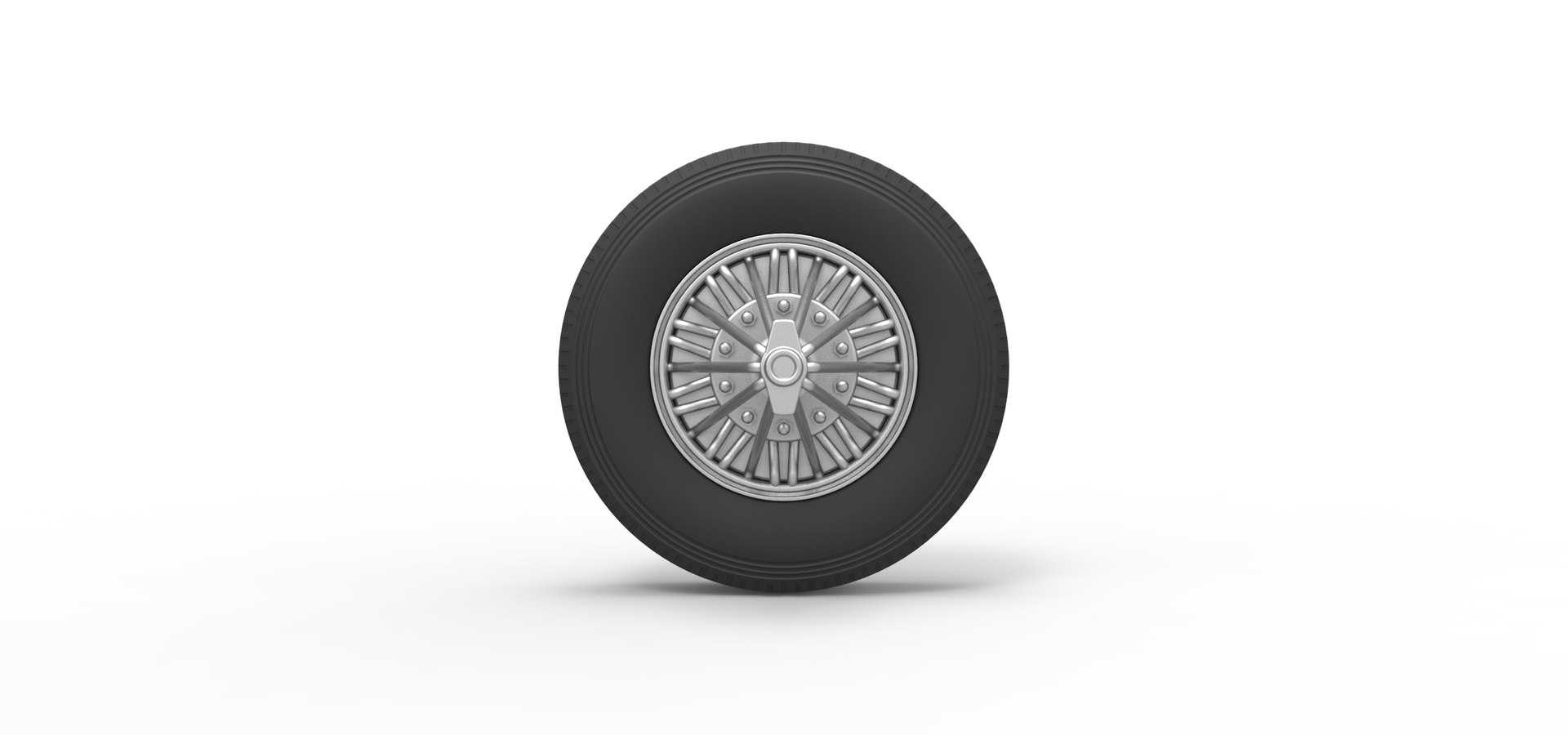 Diecast Front Custom Slab Wheel Of Semi Truck Scale 1 To 25 3D ...