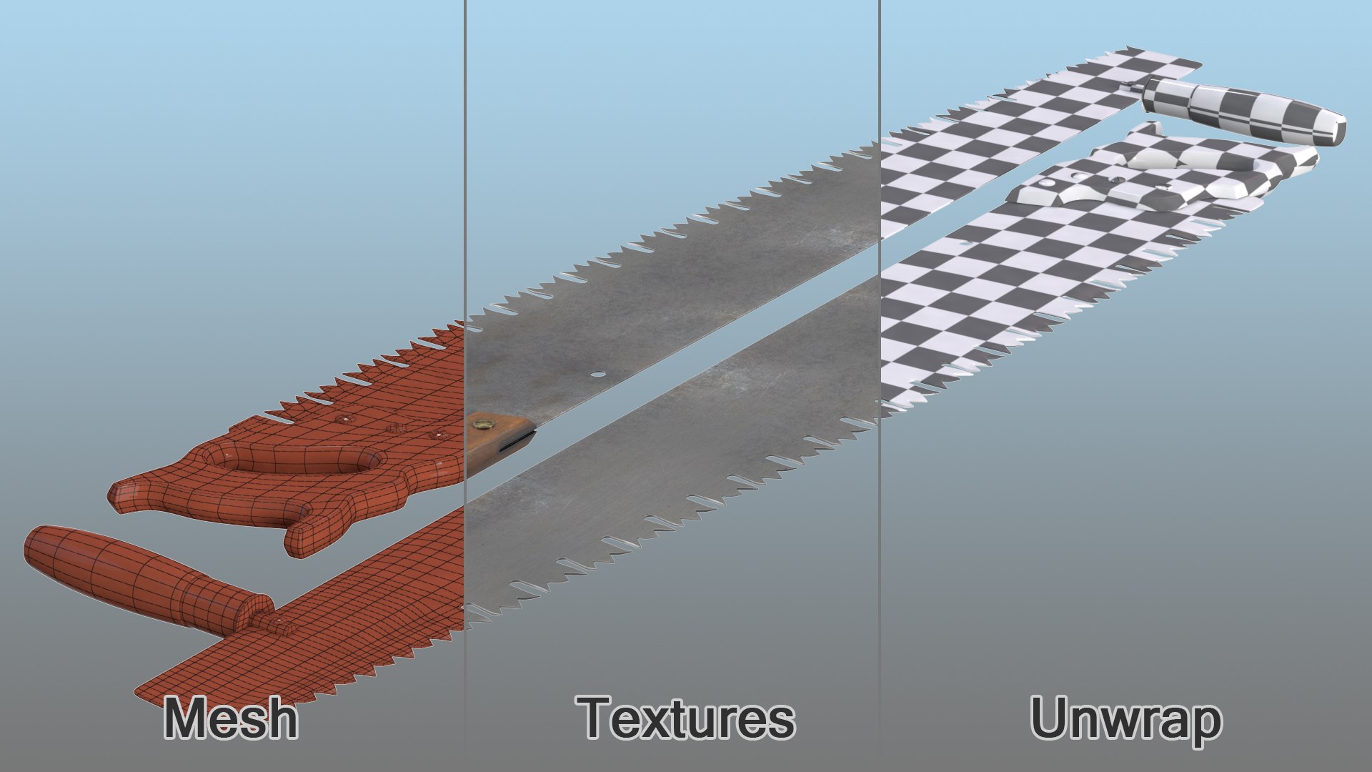 Antique Man Crosscut Saw 3D Model - TurboSquid 1627695