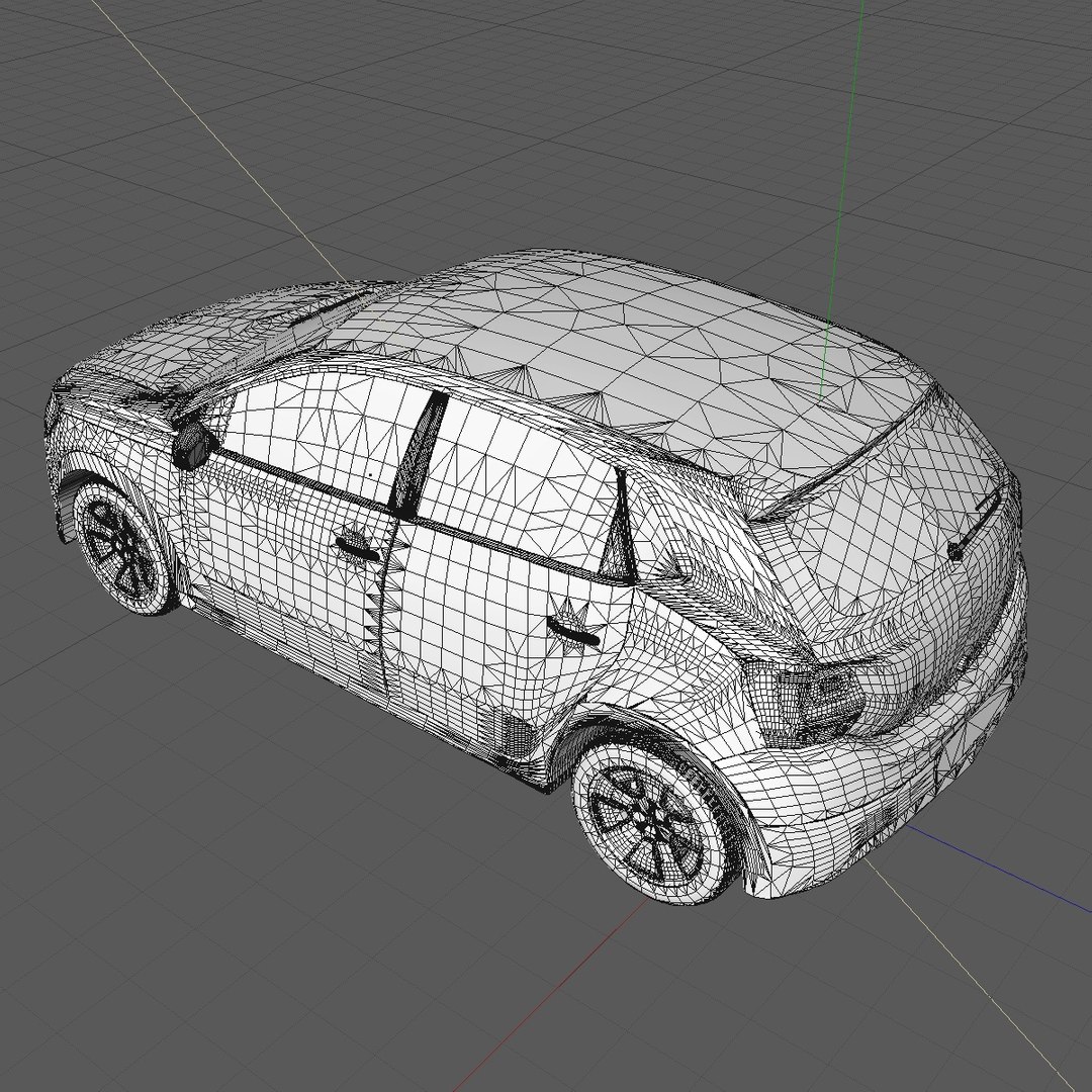 3D Generic Hatchback Car Vehicle - TurboSquid 1191604