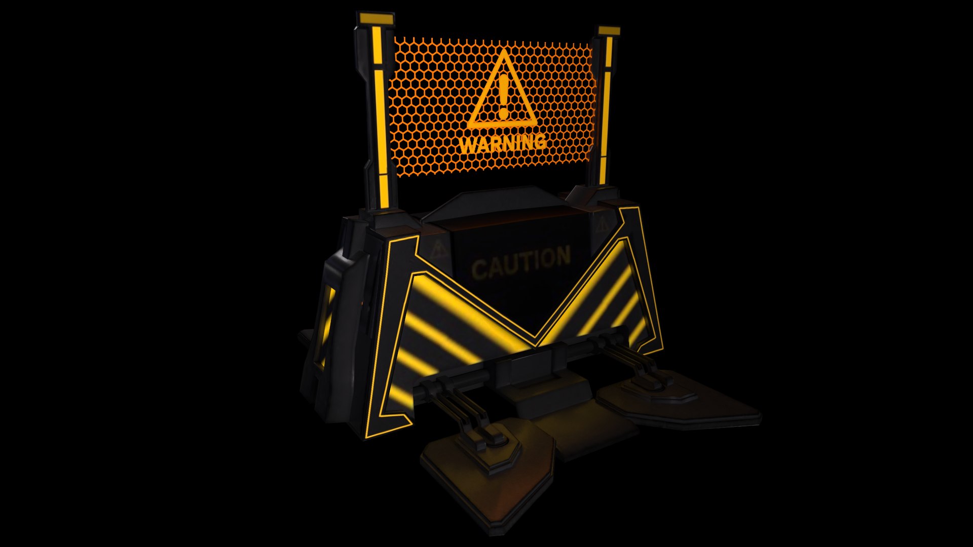 3D Sci-fi Firewall Game Ready Low Poly 3D Model Model - TurboSquid 1898059