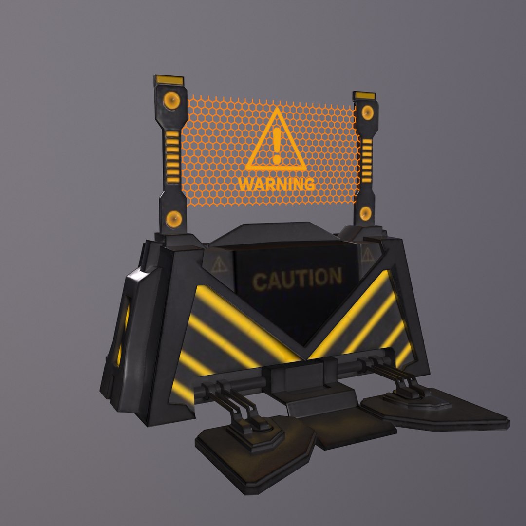 3D Sci-fi Firewall Game Ready Low Poly 3D Model Model - TurboSquid 1898059