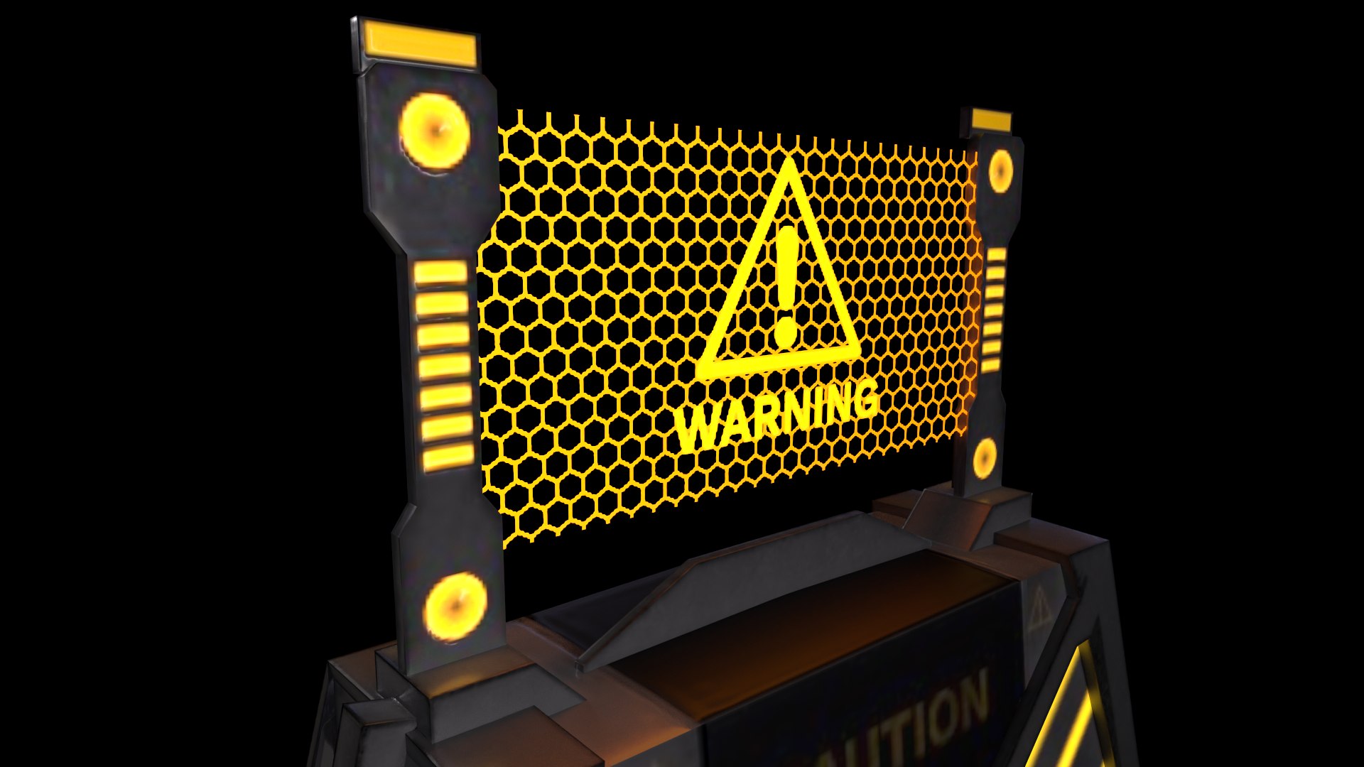 3D Sci-fi Firewall Game Ready Low Poly 3D Model Model - TurboSquid 1898059