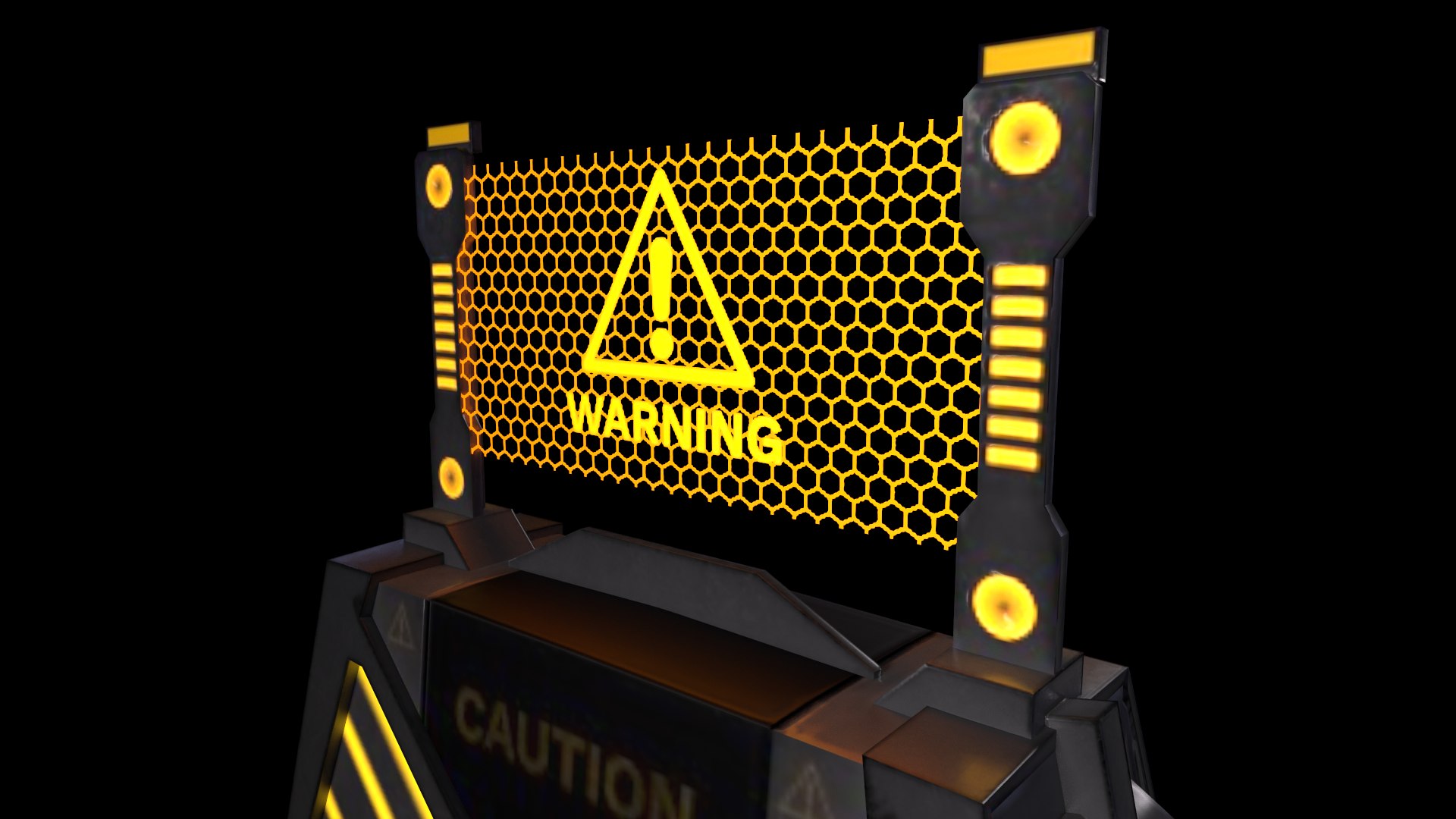 3D Sci-fi Firewall Game Ready Low Poly 3D Model Model - TurboSquid 1898059