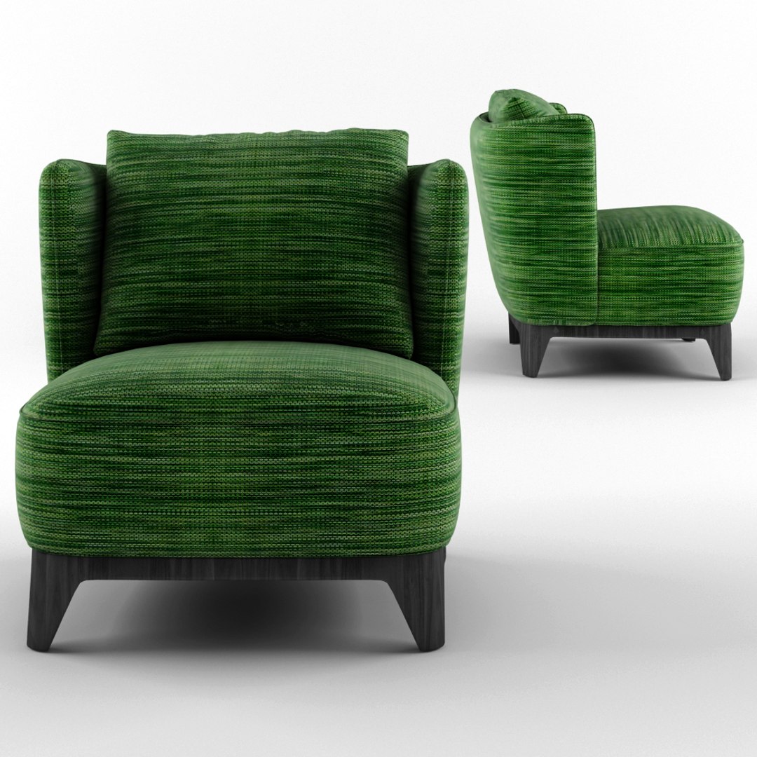 Sits alma arm chair 3D model - TurboSquid 1259042