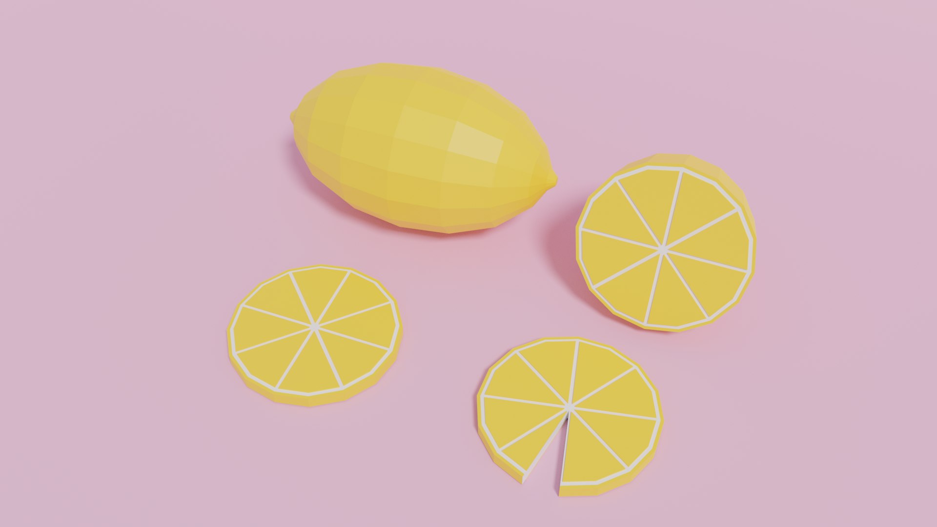 3D Low Poly Cartoon Lemon Model - TurboSquid 1867564