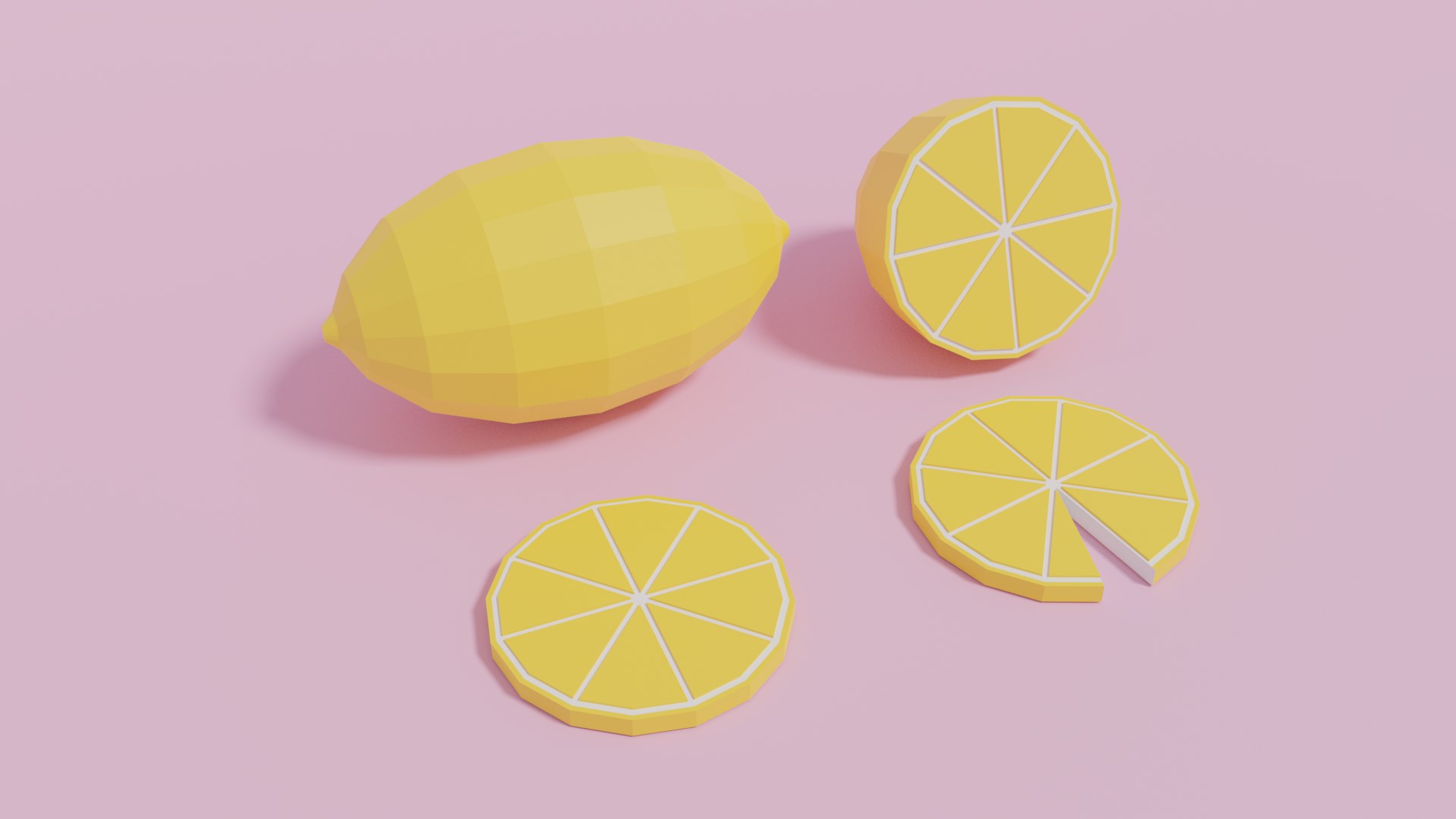 3D Low Poly Cartoon Lemon Model - TurboSquid 1867564