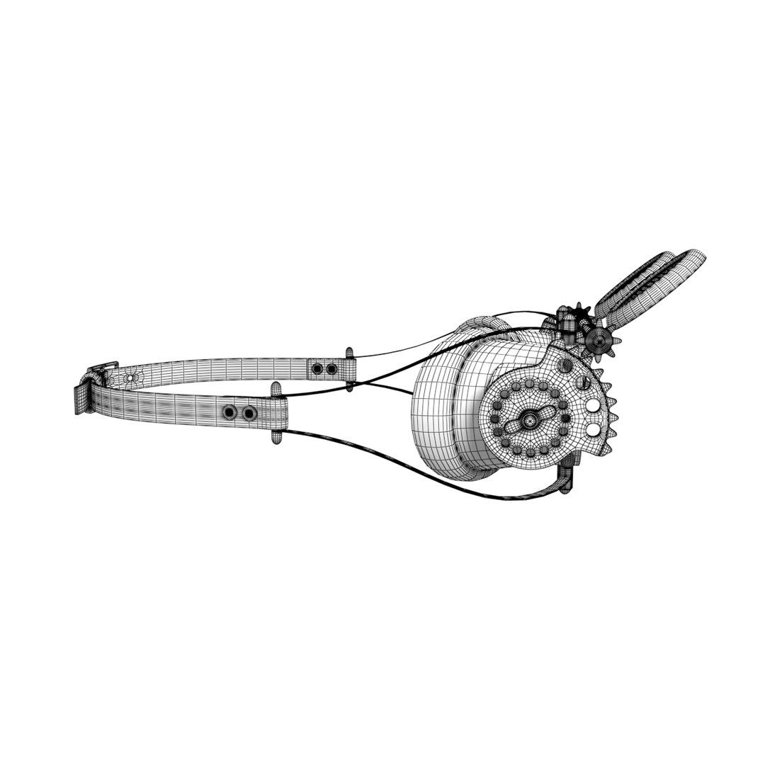 Steampunk Goggles 3D Model - TurboSquid 1490759