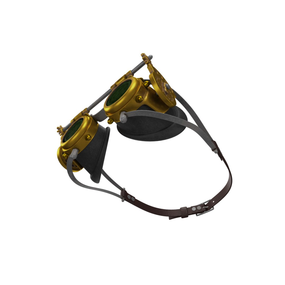 Steampunk Goggles 3D Model - TurboSquid 1490759