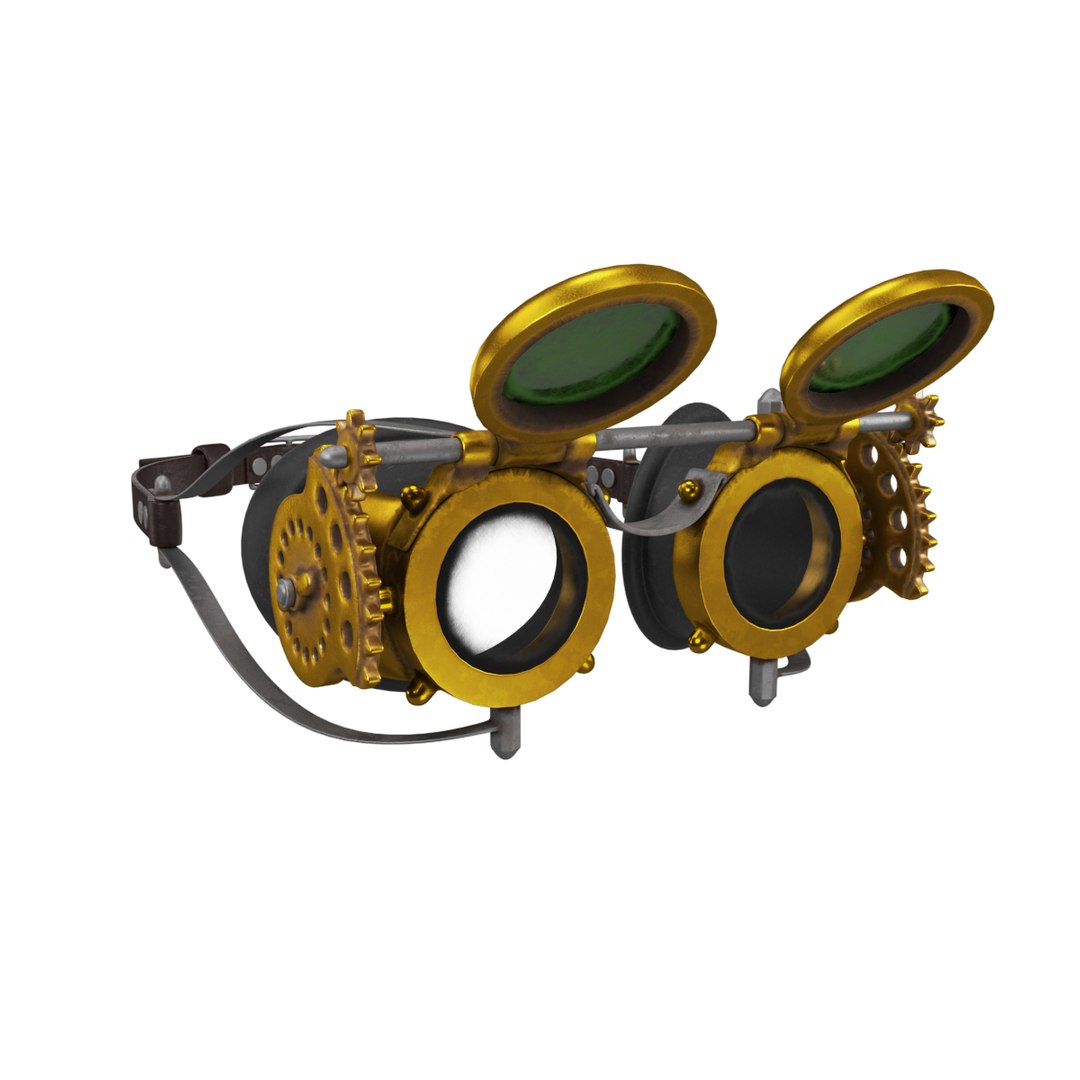 Steampunk Goggles 3D Model - TurboSquid 1490759