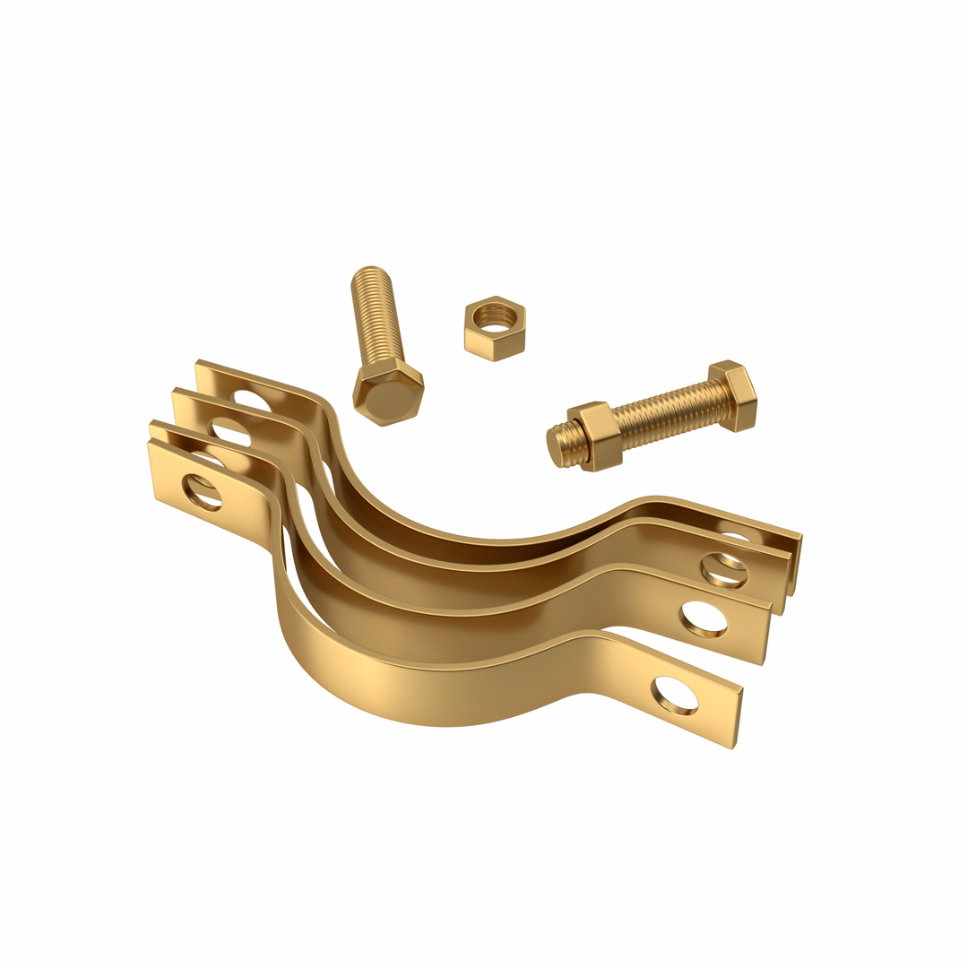 3D model Gold Pipe Clamp - TurboSquid 2150955