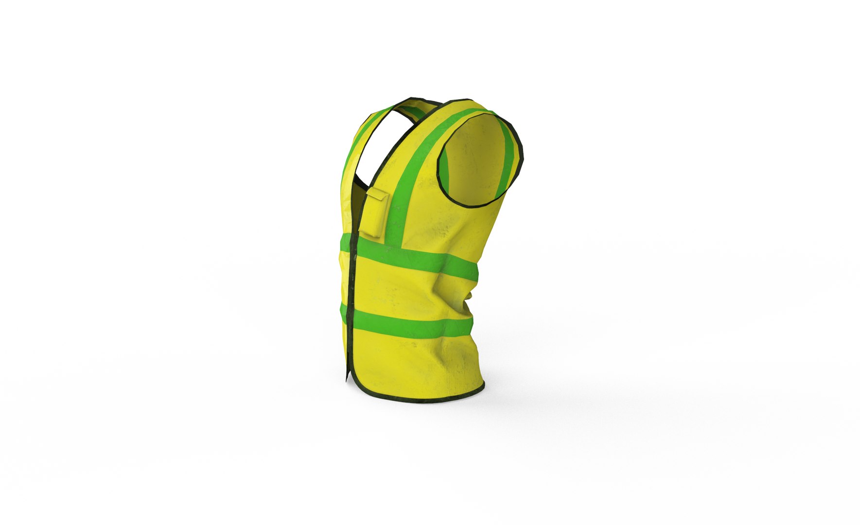 Realistic Worker Vest 002 3D - TurboSquid 2211606