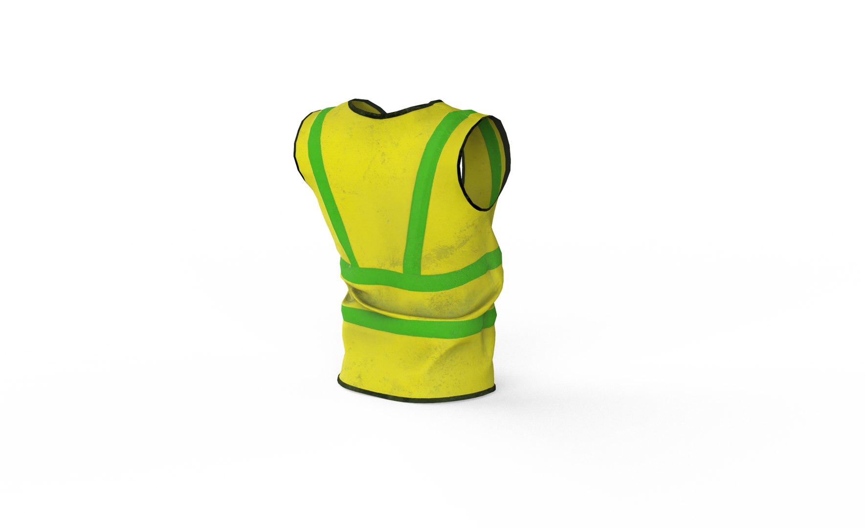 Realistic Worker Vest 002 3D - TurboSquid 2211606