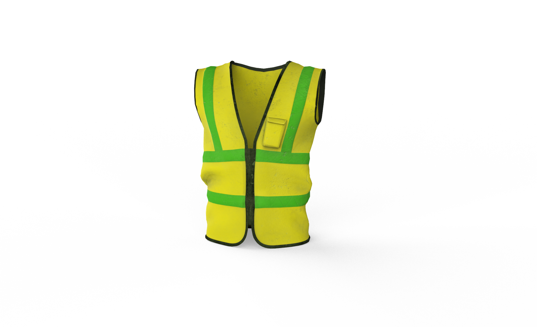 Realistic Worker Vest 002 3D - TurboSquid 2211606
