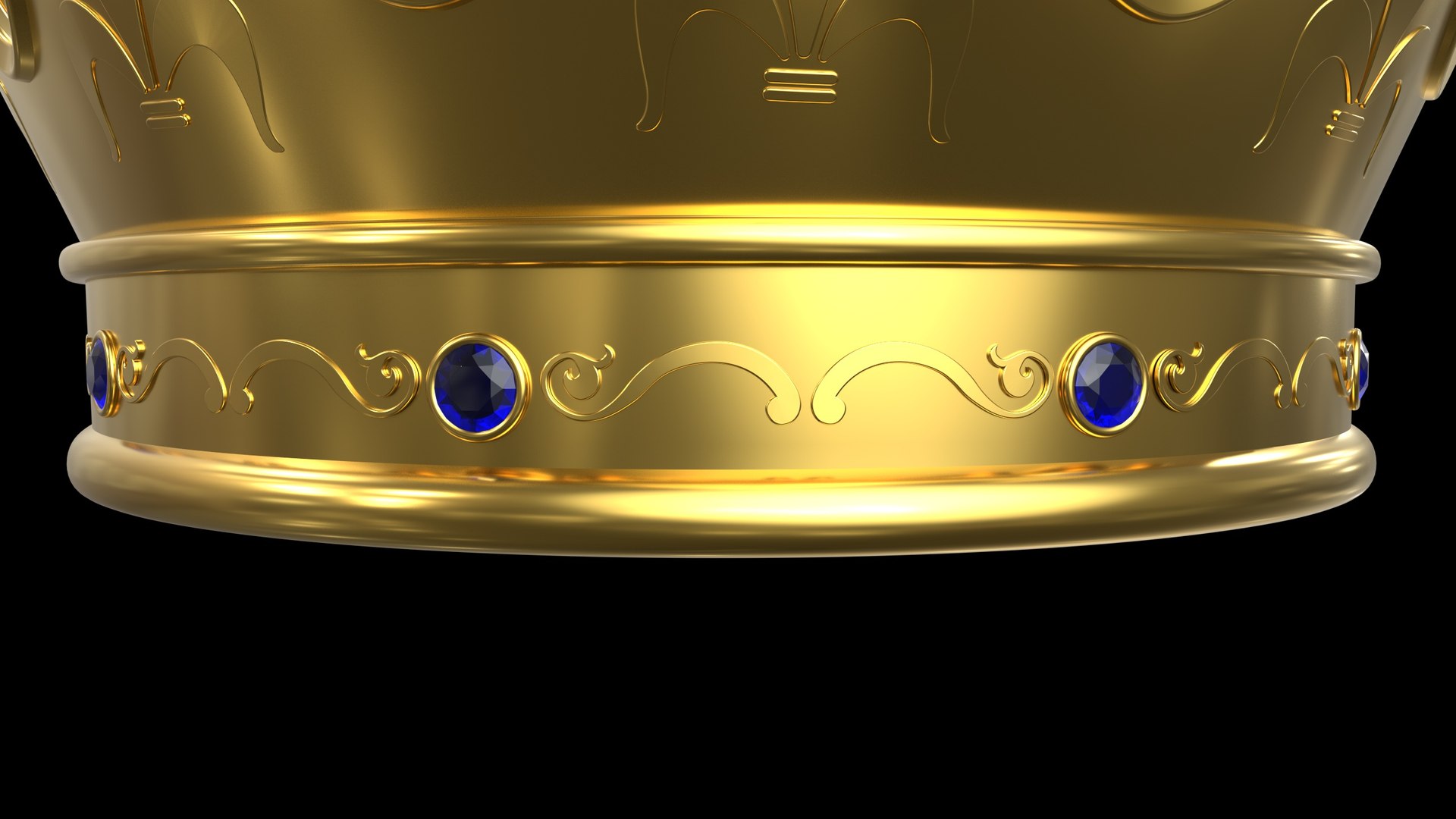 3D Gold Crown 3D Model - TurboSquid 1723698