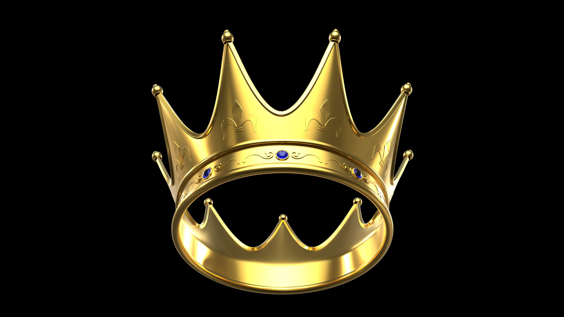 3D Gold Crown 3D Model - TurboSquid 1723698