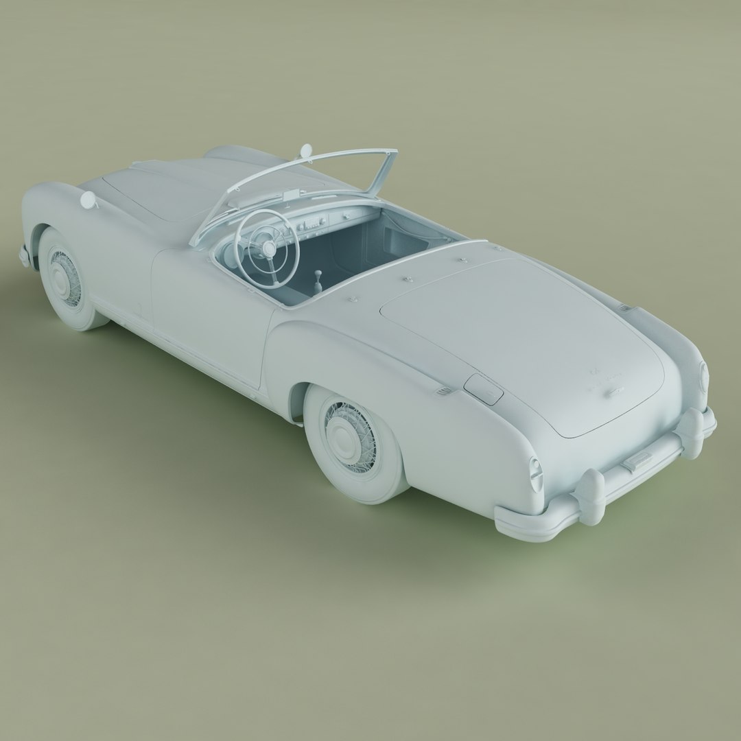 1952 Nash Healey Pininfarina Model - TurboSquid 1610566