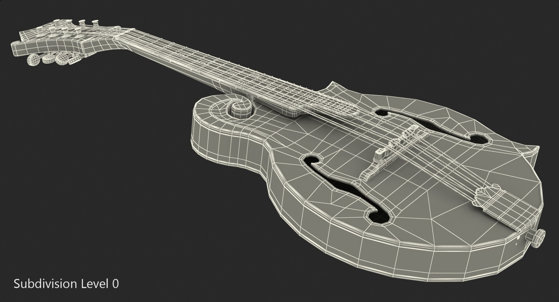 Mandolin Music Instrument Model - TurboSquid 1283895