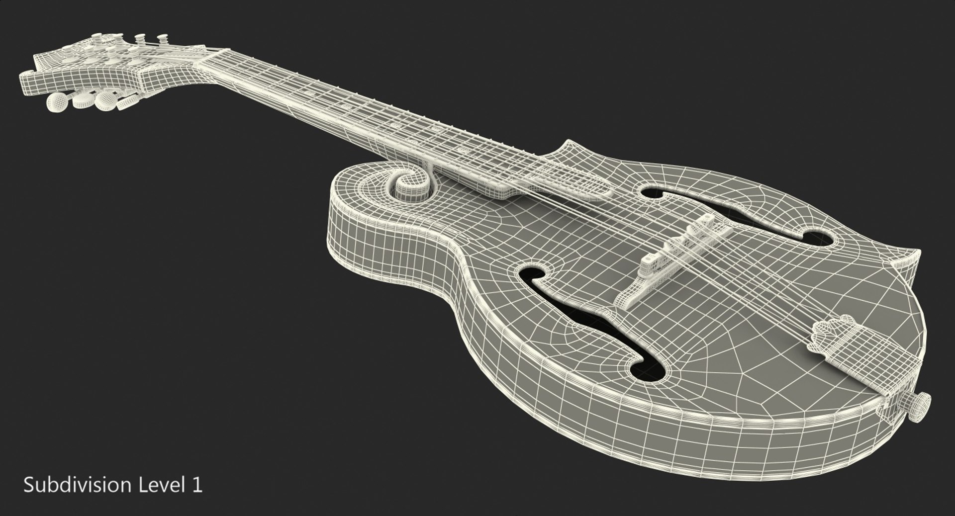 Mandolin Music Instrument Model - TurboSquid 1283895