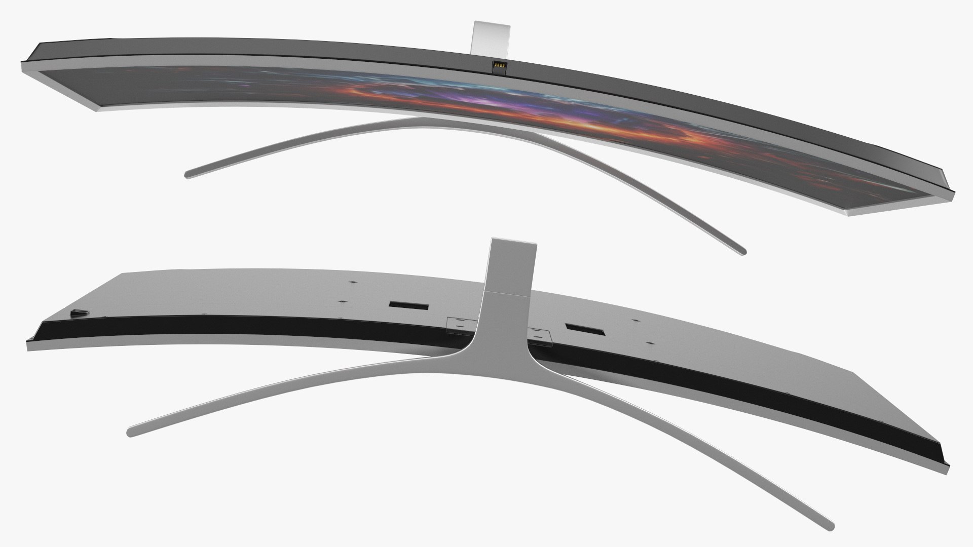 3D Curved Screen Television Model - TurboSquid 2245947