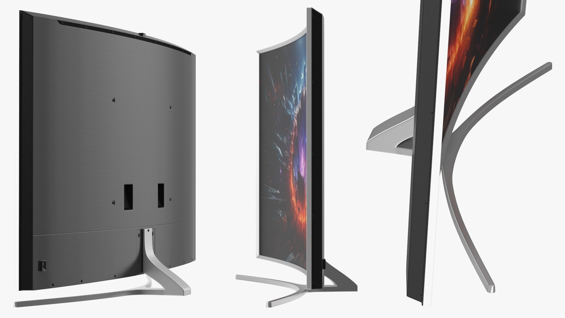 3D Curved Screen Television Model - TurboSquid 2245947