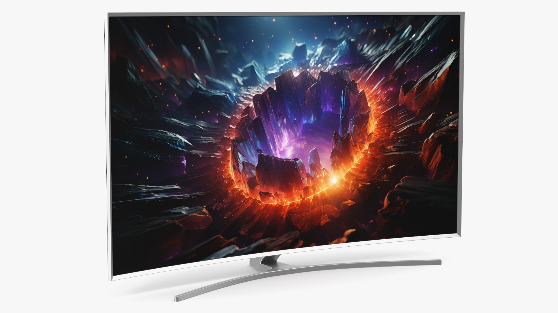 3D Curved Screen Television Model - TurboSquid 2245947