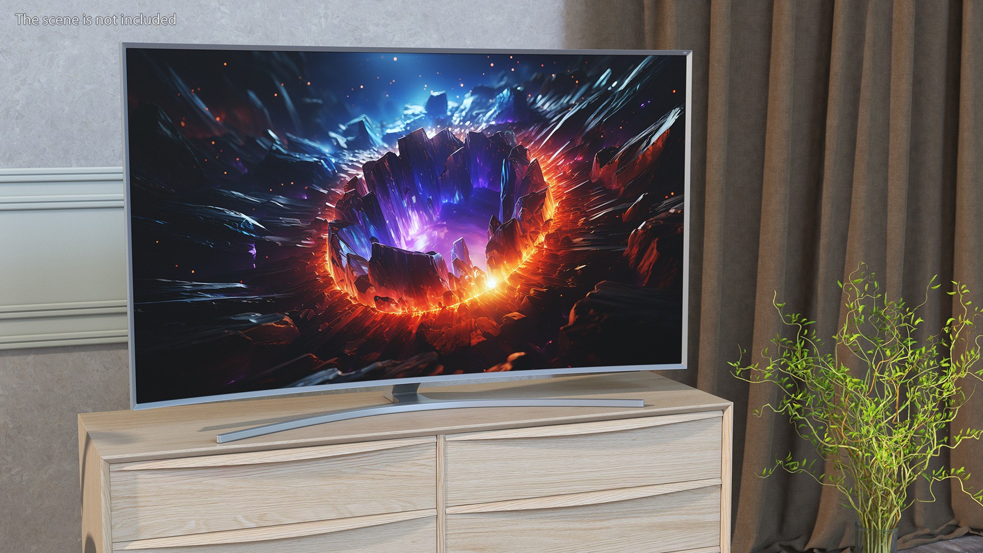 3D Curved Screen Television Model - TurboSquid 2245947