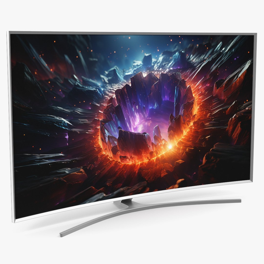 3D Curved Screen Television Model - TurboSquid 2245947