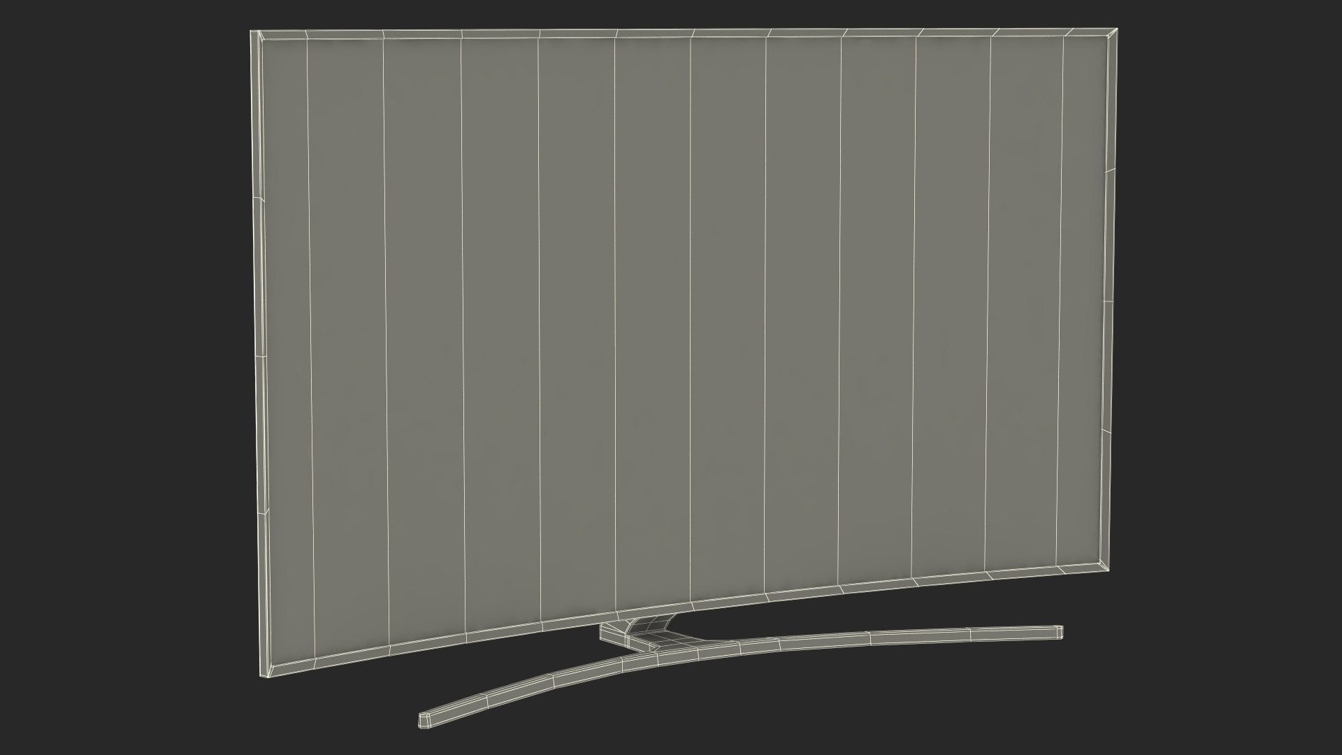 3D Curved Screen Television Model - TurboSquid 2245947