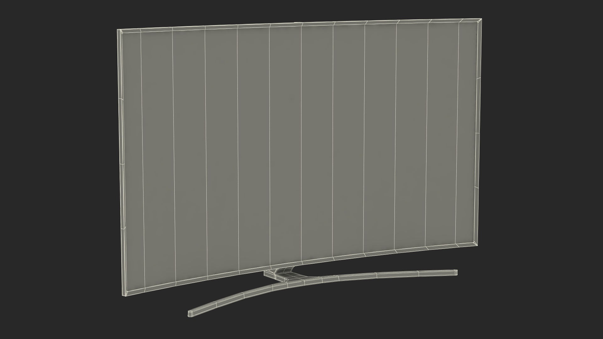 3D Curved Screen Television Model - TurboSquid 2245947