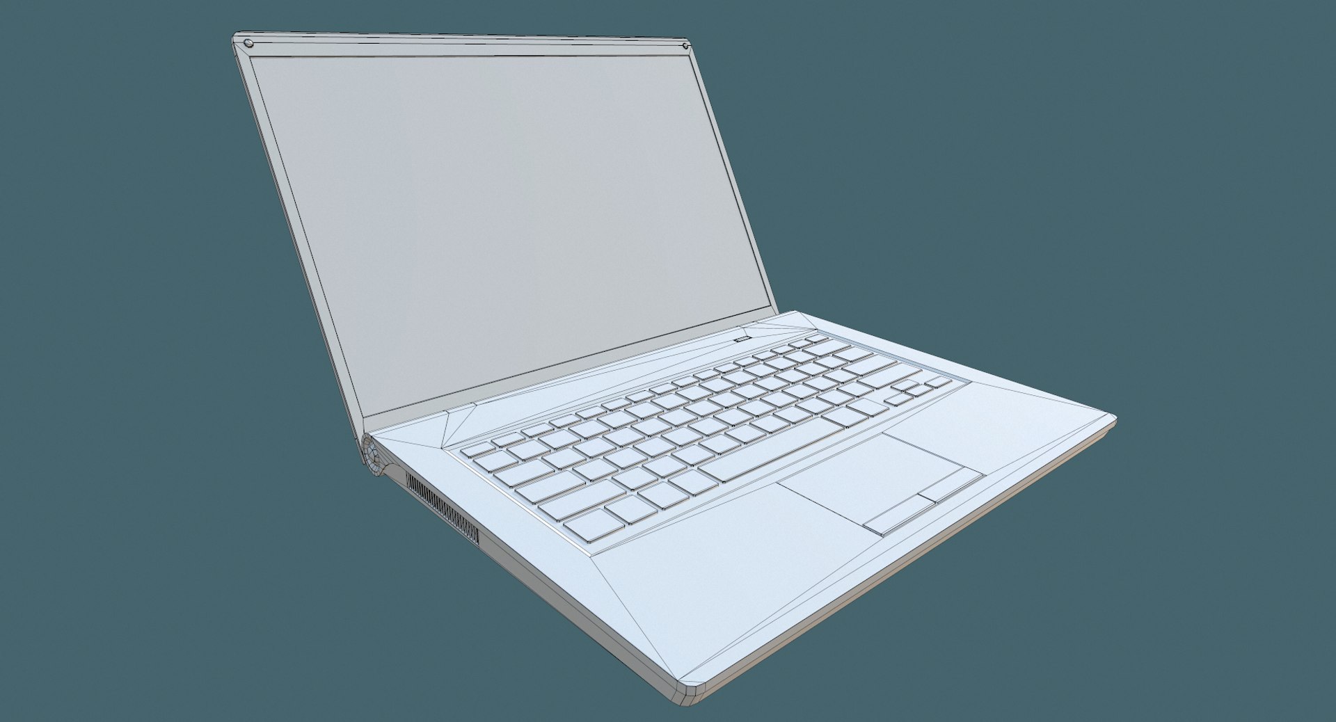 Unity Laptop 3d Obj