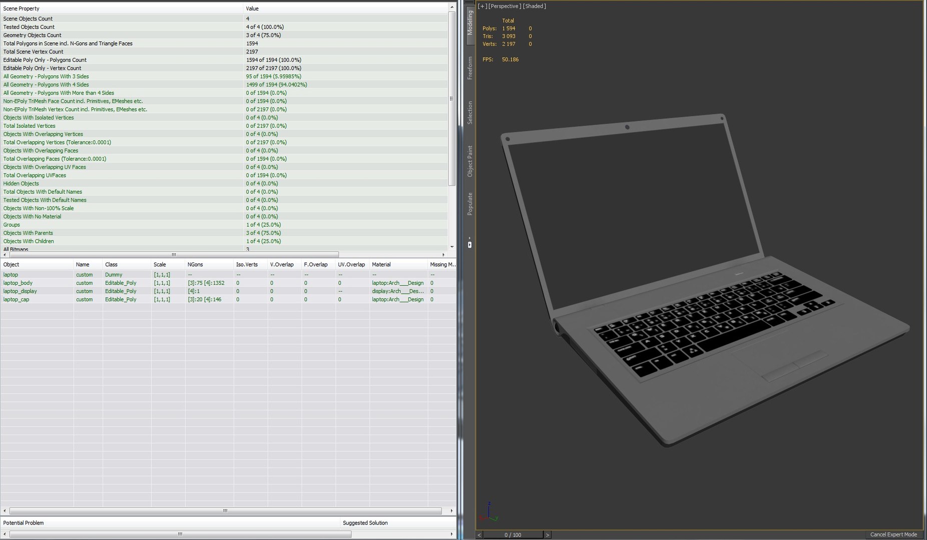 Unity Laptop 3d Obj