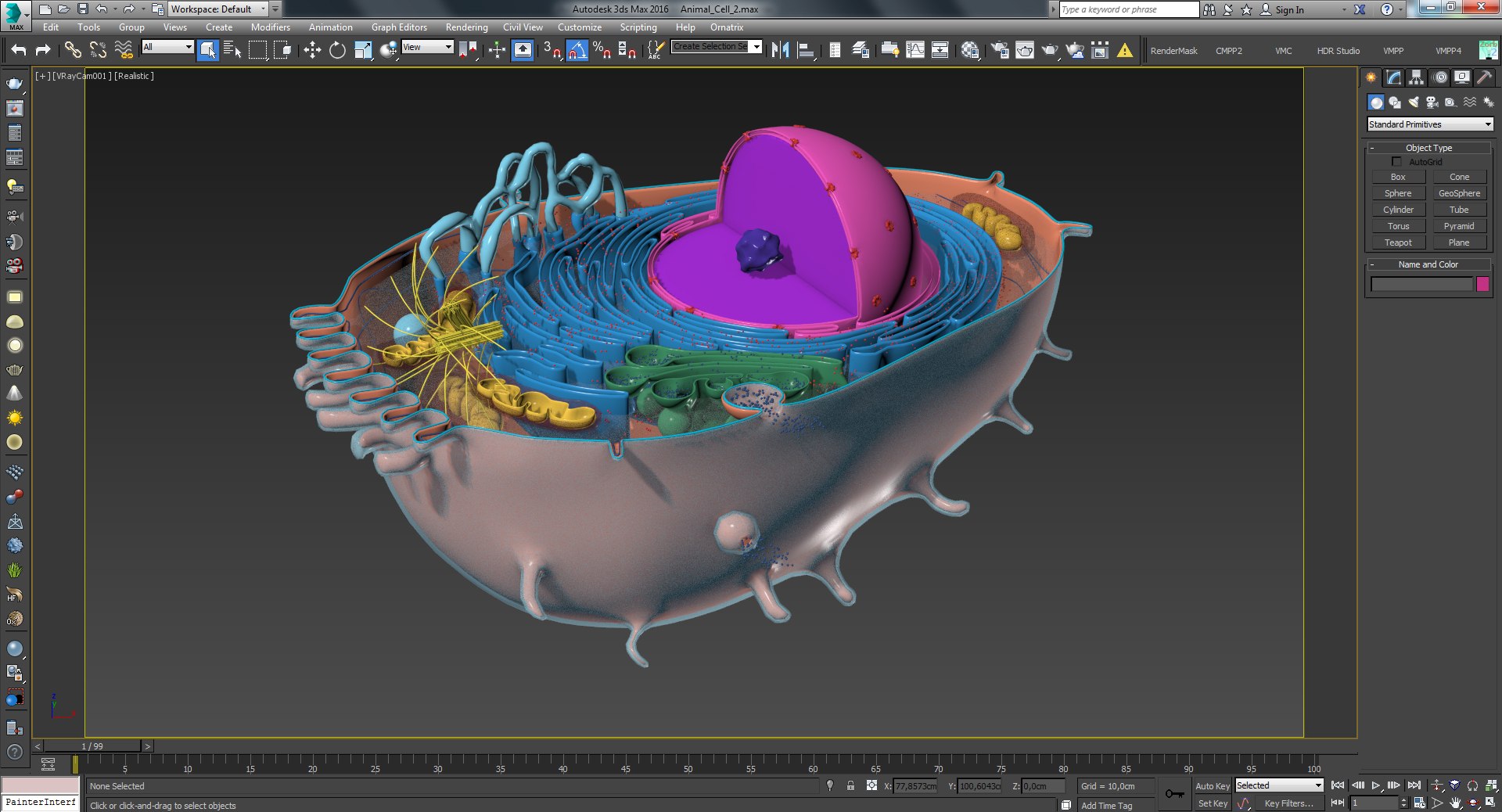 Animal Cell 3D Model - TurboSquid 1412296
