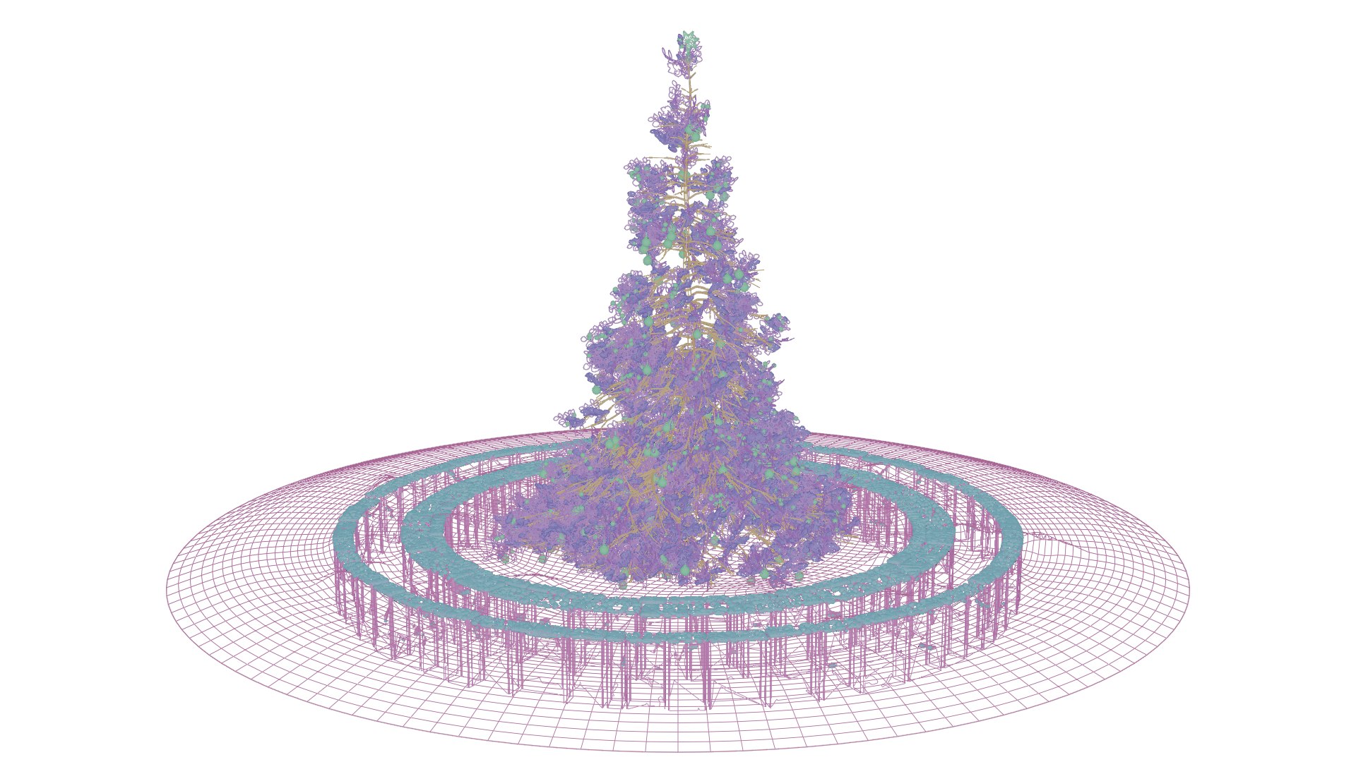 Christmas tree with snow 3D - TurboSquid 2000088