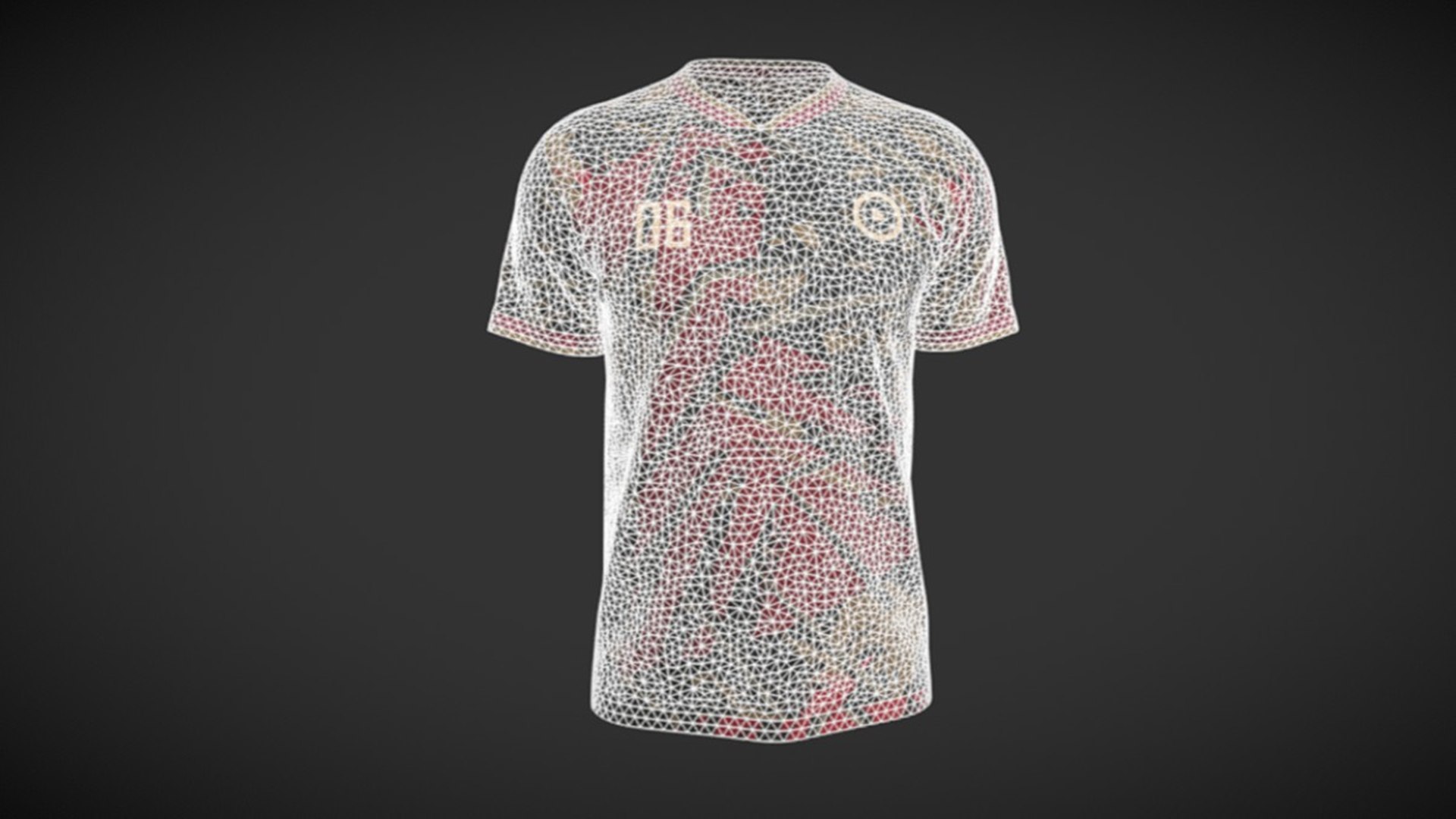 3D Soccer Jersey Player-06 V2 In Low Poly - TurboSquid 2374369