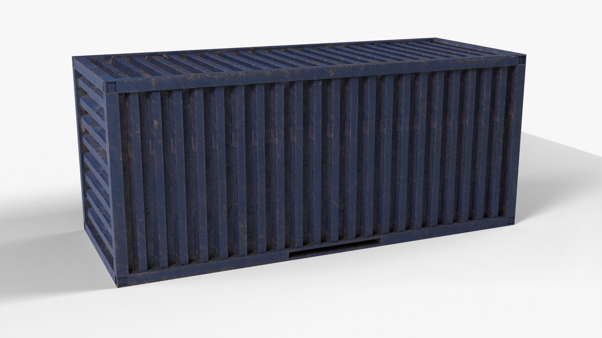 Cargo Container - Blue 3D - TurboSquid 1903056
