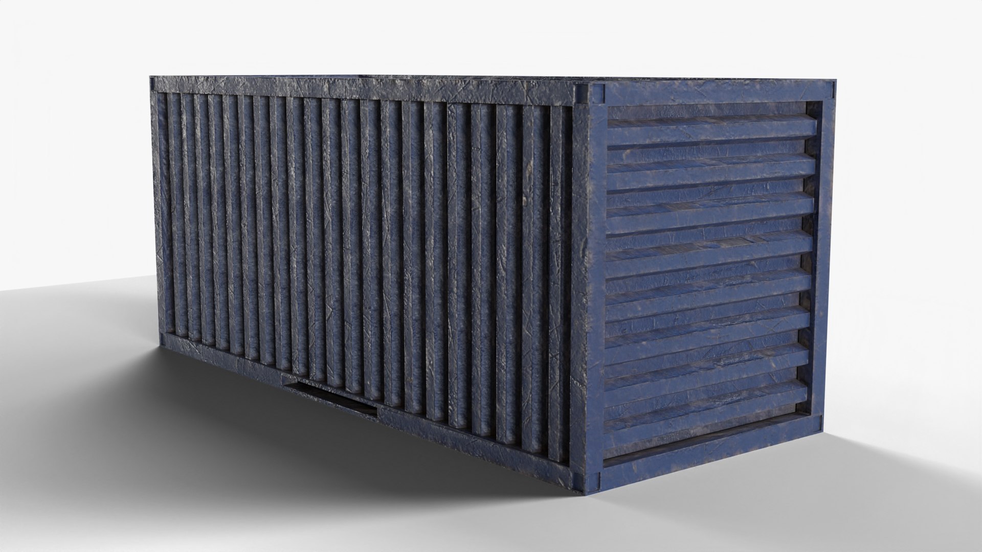 Cargo Container - Blue 3D - TurboSquid 1903056