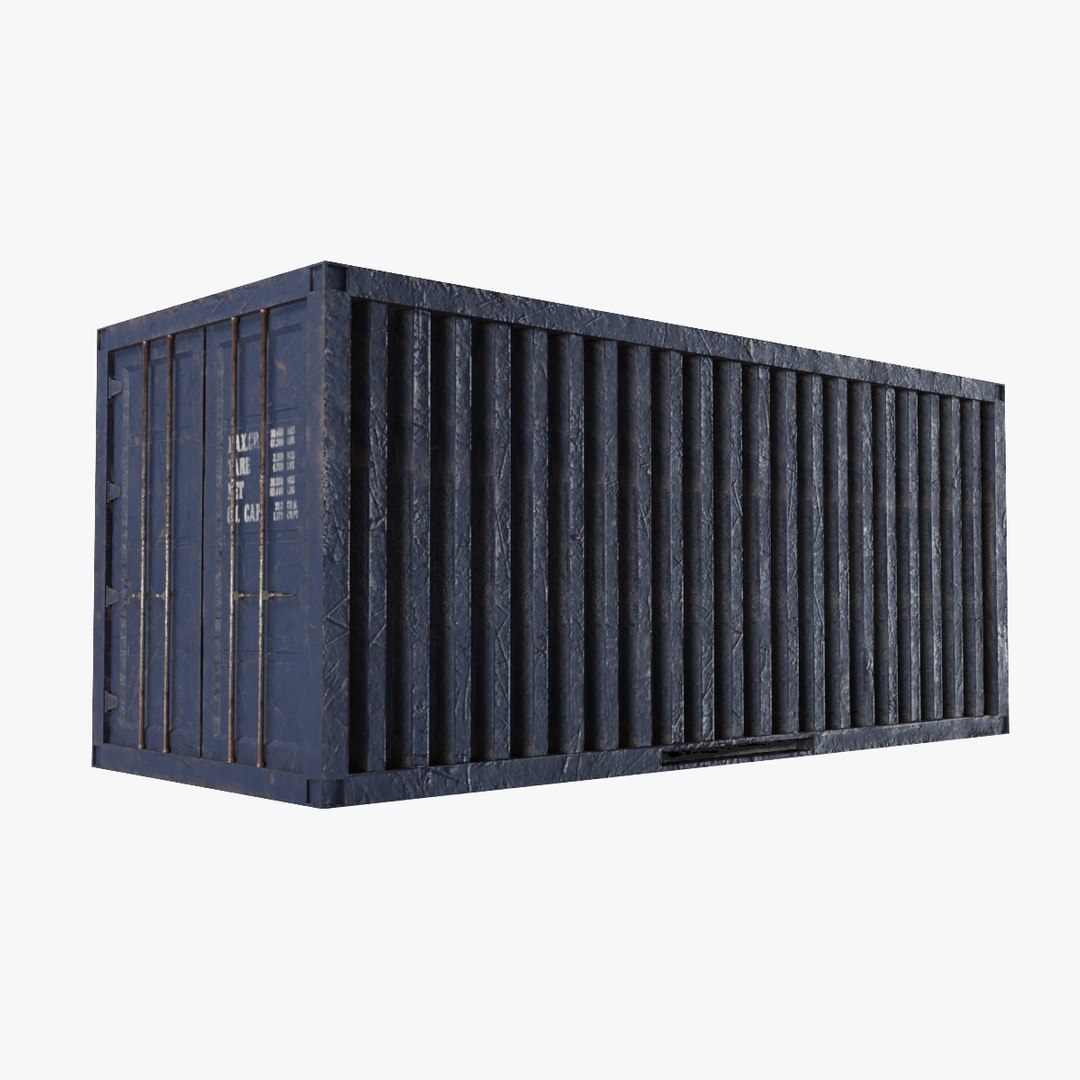Cargo Container - Blue 3D - TurboSquid 1903056