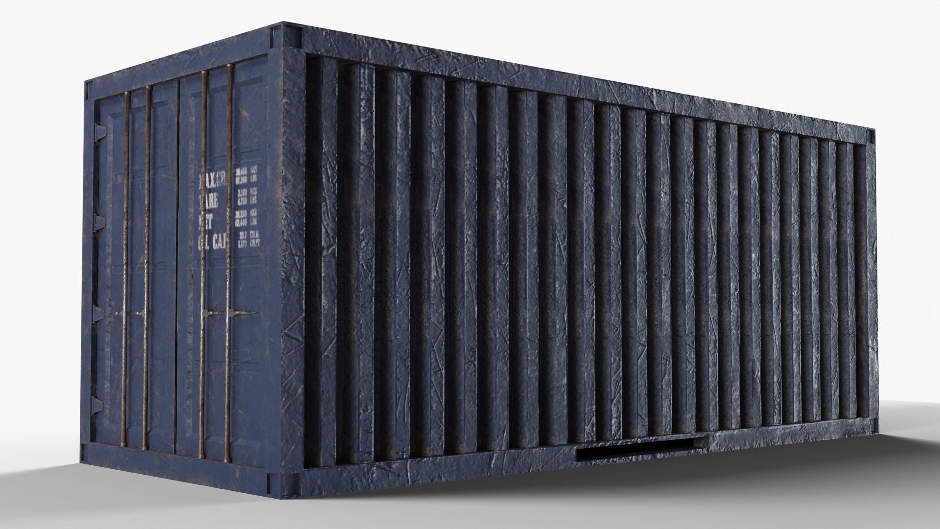 Cargo Container - Blue 3D - TurboSquid 1903056