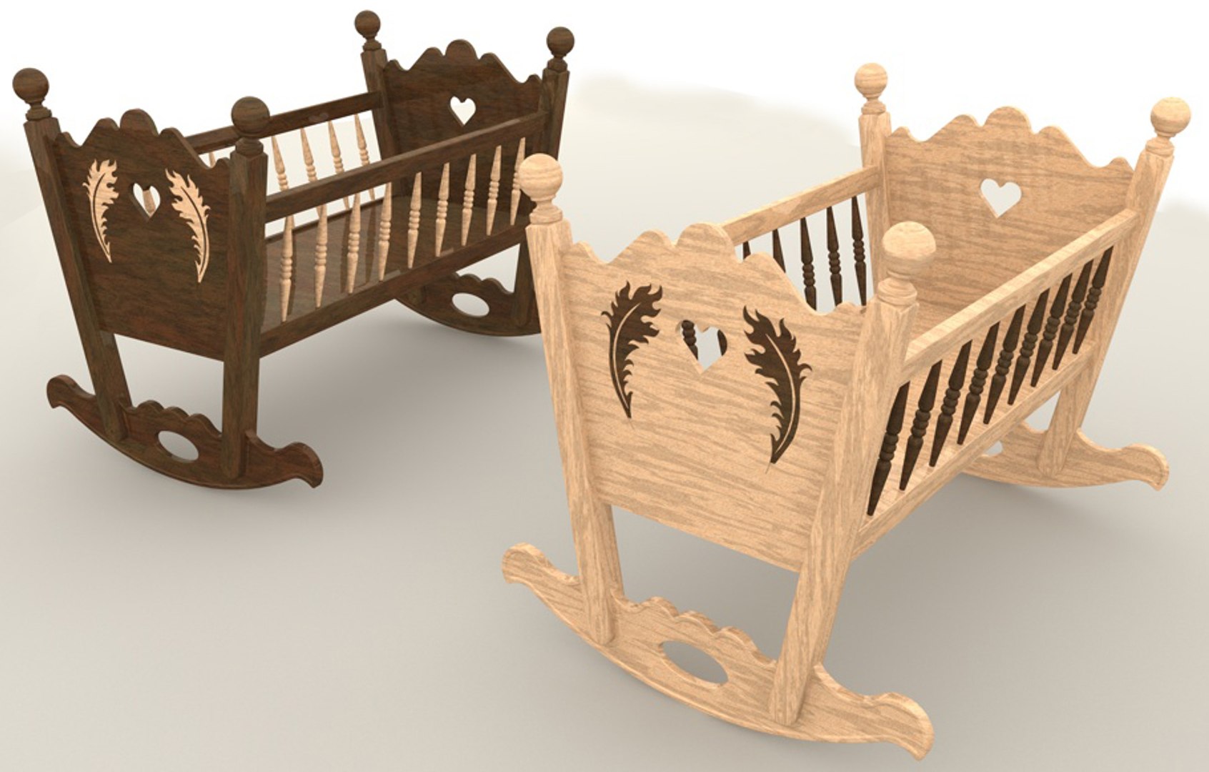 Rocking Baby Cradle 3ds