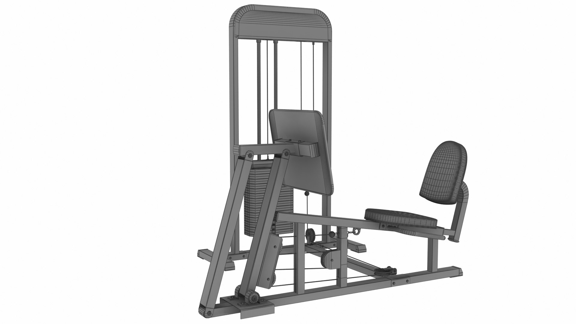3D GYM Leg Press Machine Model - TurboSquid 1927685