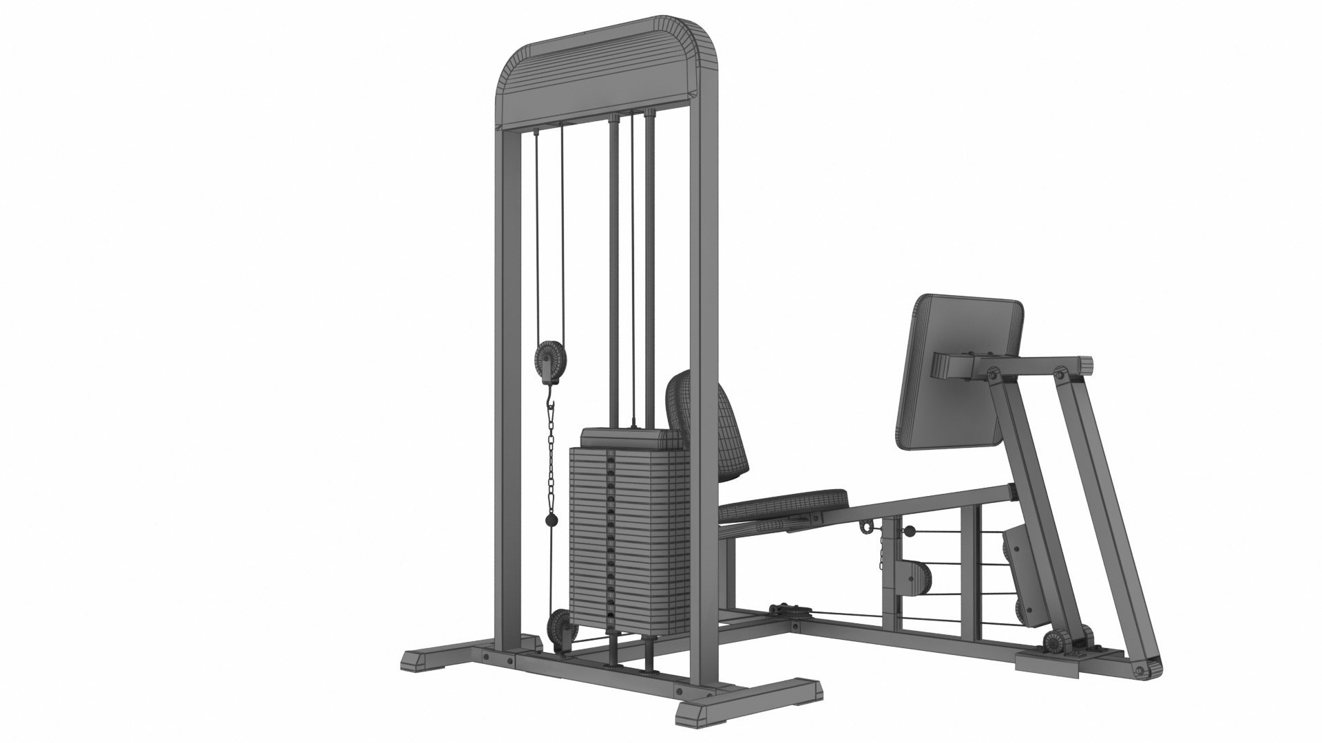 3D GYM Leg Press Machine Model - TurboSquid 1927685