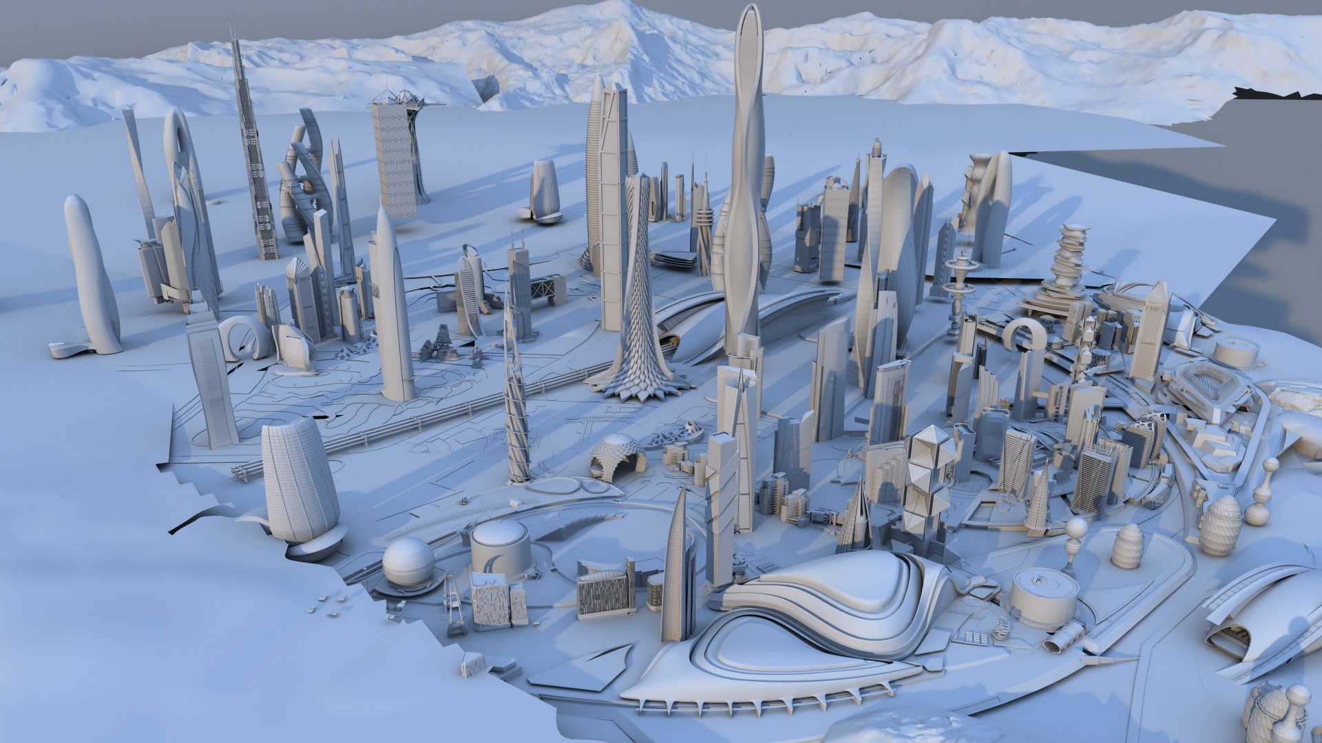 3D Immersive City Model - TurboSquid 2244191