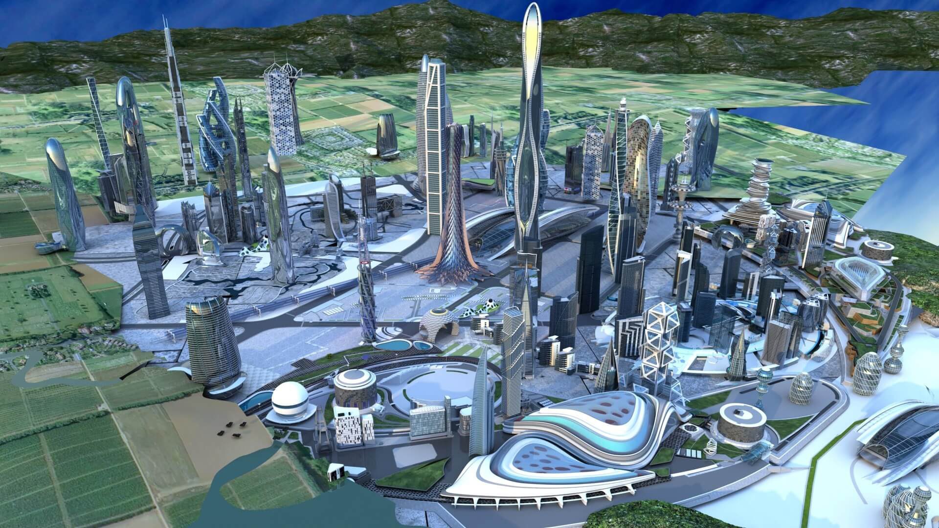 3D Immersive City Model - TurboSquid 2244191